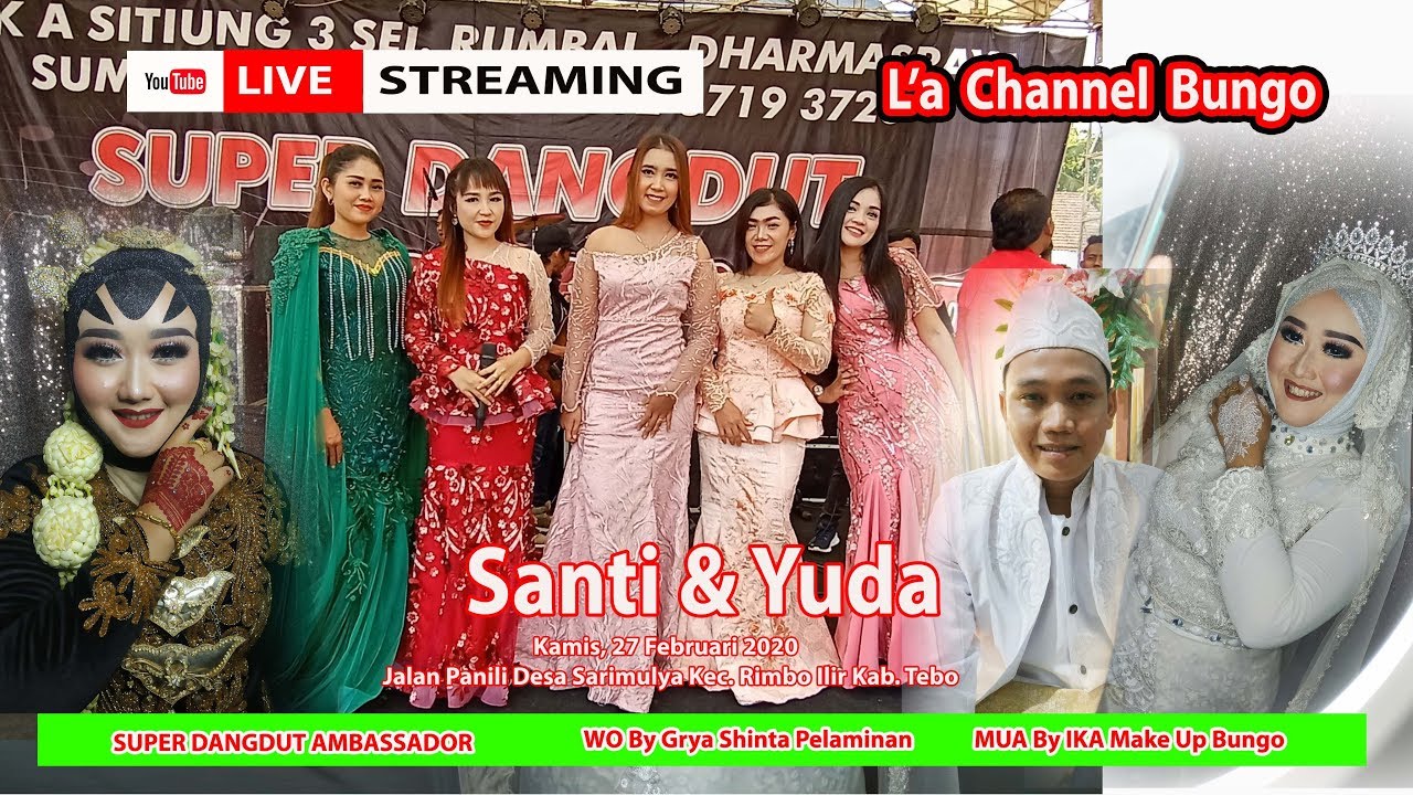 Livestreaming Resepsi pernikahan Sri Susanti Amd.Keb Dengan Wahyu Huda ...