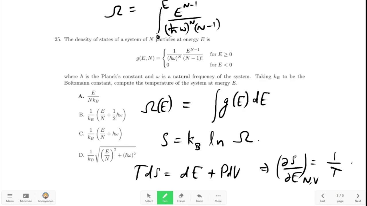 Mastering Statistical Mechanics: Solve JEST Physics Questions with Ease! | Part 3 | CSIR NET ...