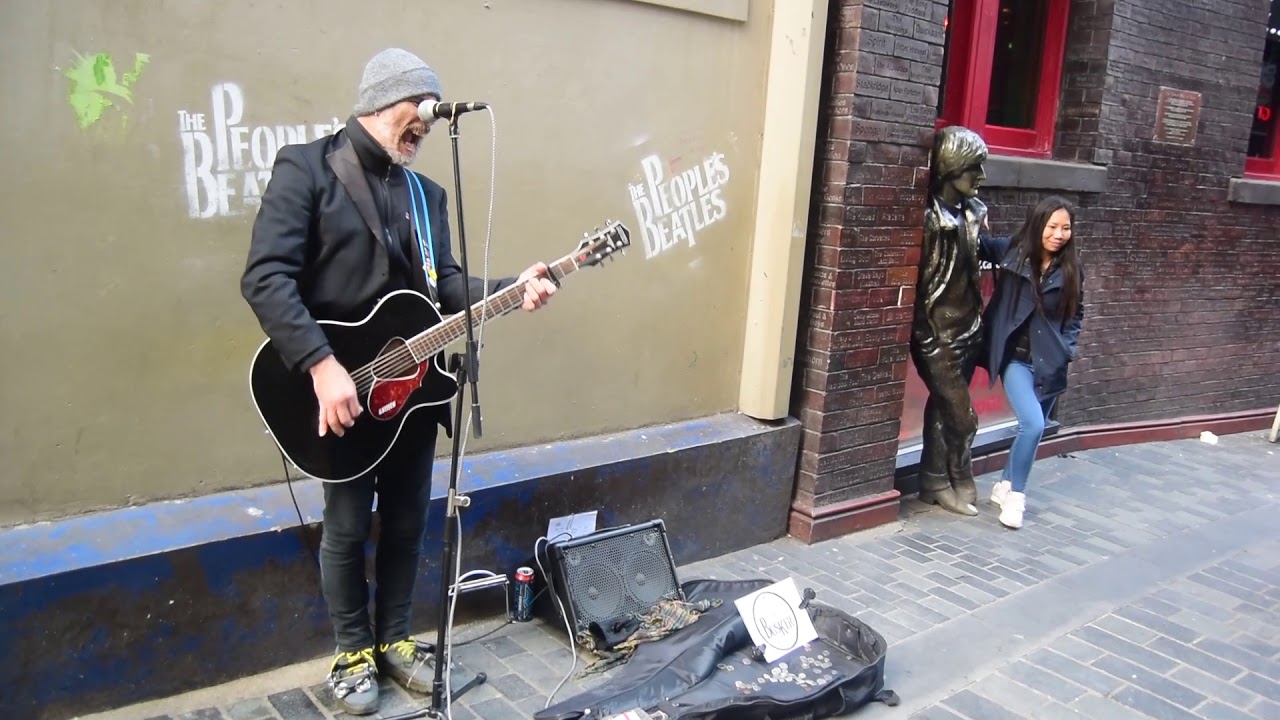 Hey Jude : Beatles : Busker near The Cavern - YouTube