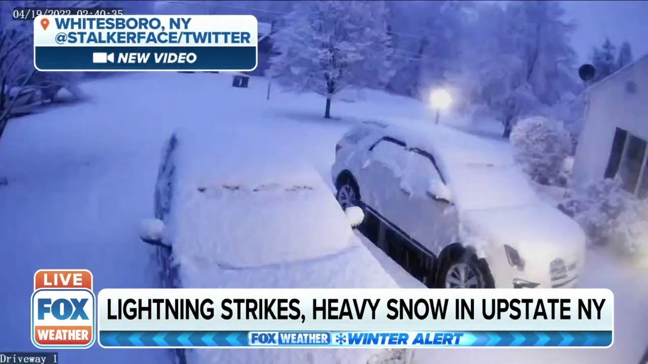 Watch: Thundersnow Caught On Camera In Whitesboro, New York - YouTube