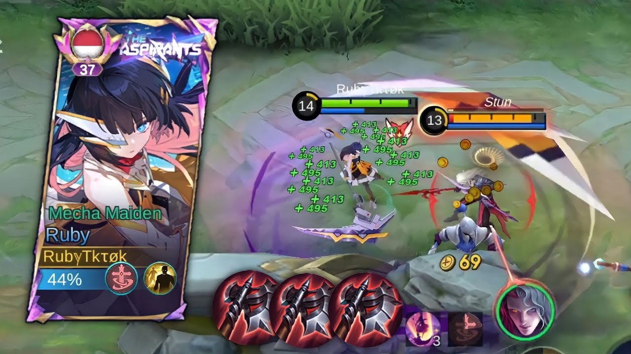 Detik2 Ruby Jadi Hero Haram!! Build Ruby Full Spell Vamp, Anti CC ...