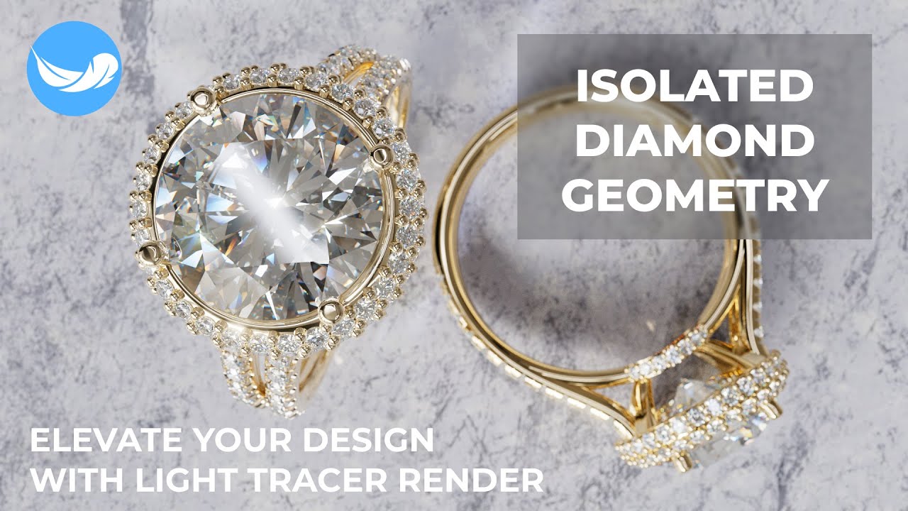 Isolated diamond geometry in Light Tracer Render - YouTube