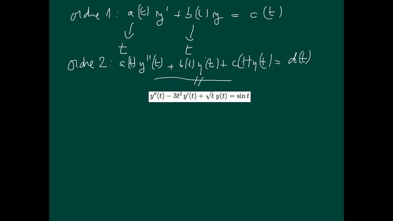 mat126 Equa diff : equation lineaire - YouTube
