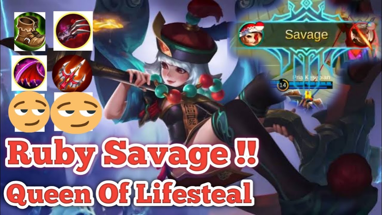Ruby Savage !! Rekomendasi Gear Ruby #mobilelegends #savage - YouTube
