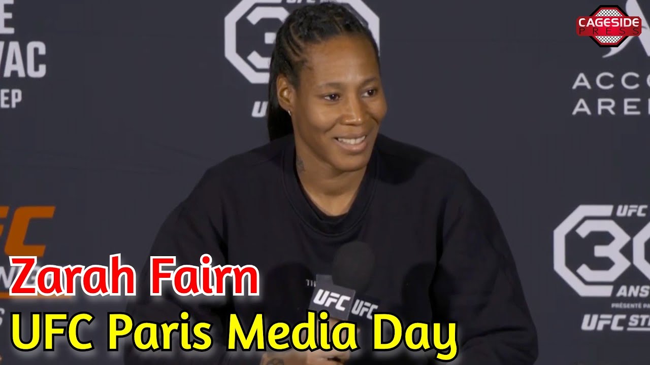 Zarah Fairn Says A Fight Must Tell A Story | UFC Paris - YouTube