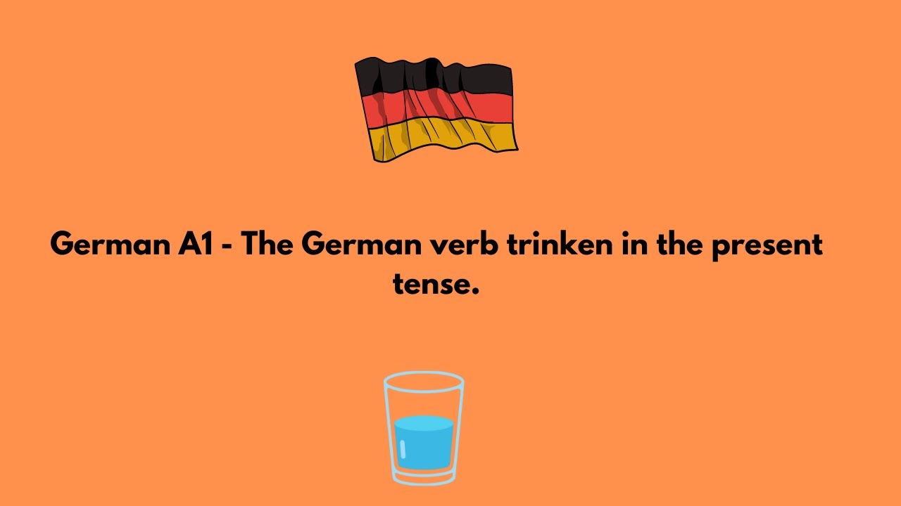 German A1 - The German verb trinken in the present tense - YouTube