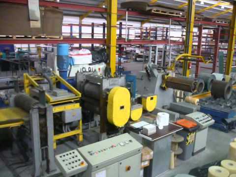 Eurositech/Puma 2001 Line for manufacturing sandwich panels 2 - YouTube
