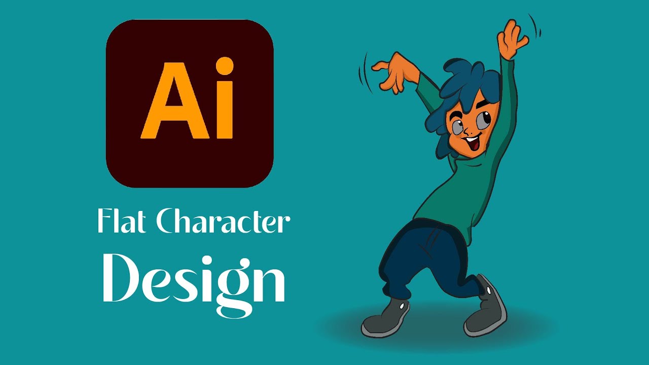 Boy Flat Character Design | Illustrator tutorial - YouTube