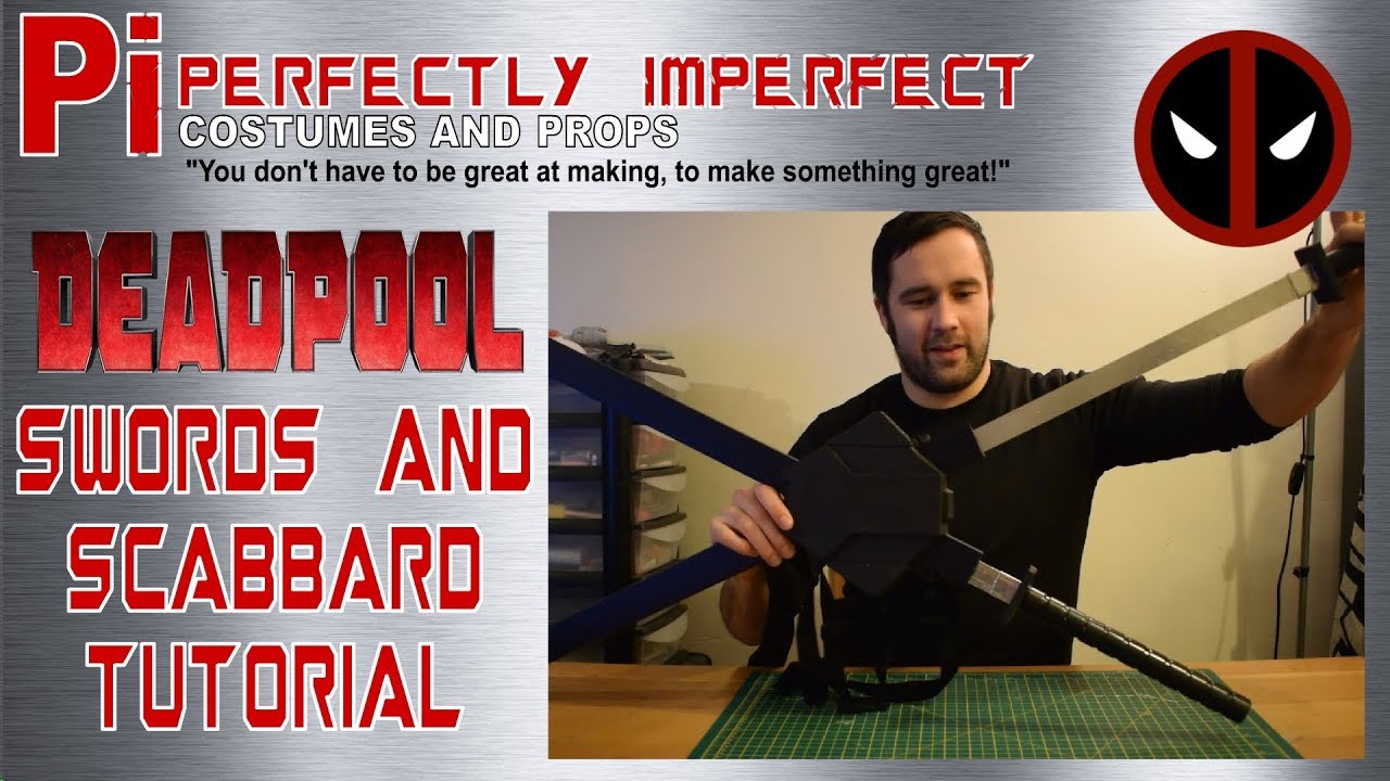 Deadpool Swords and Scabbard Tutorial - FREE TEMPLATES - YouTube
