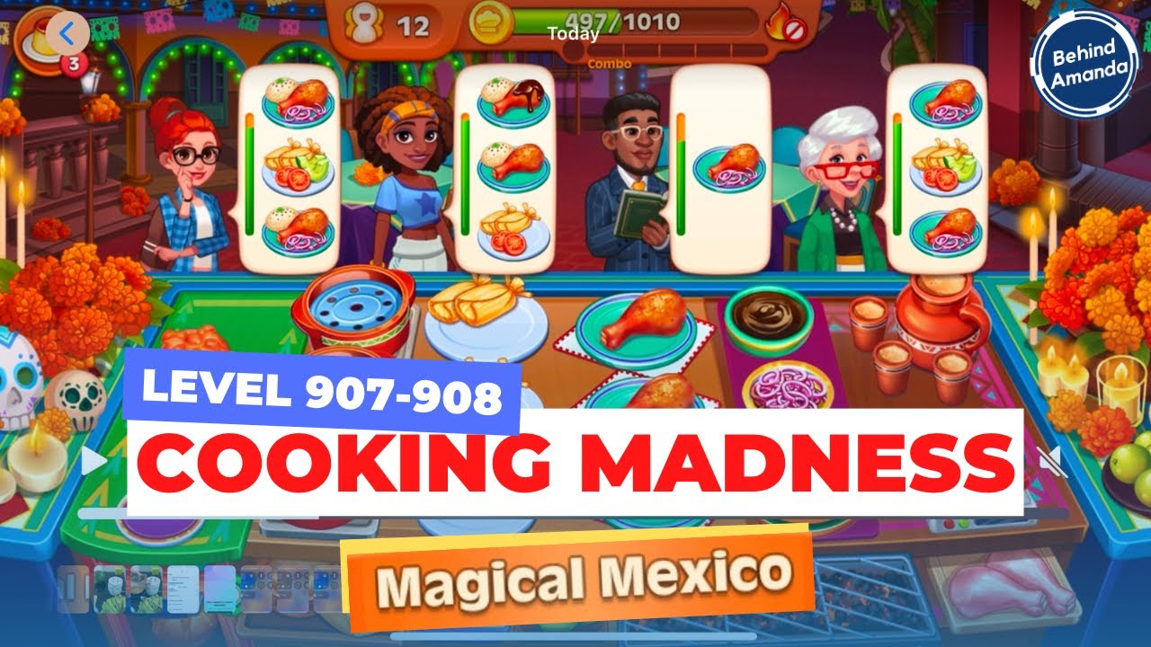 COOKING MADNESS LEVEL 907-908 WALKTHROUGH INDONESIA - YouTube