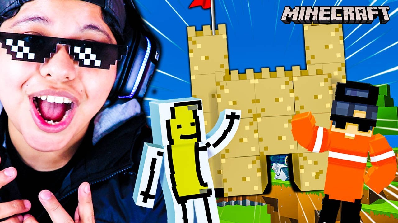 24 HORAS EN UNA CASA DE ARENA en MINECRAFT 🏠⌛ | Pathofail - YouTube