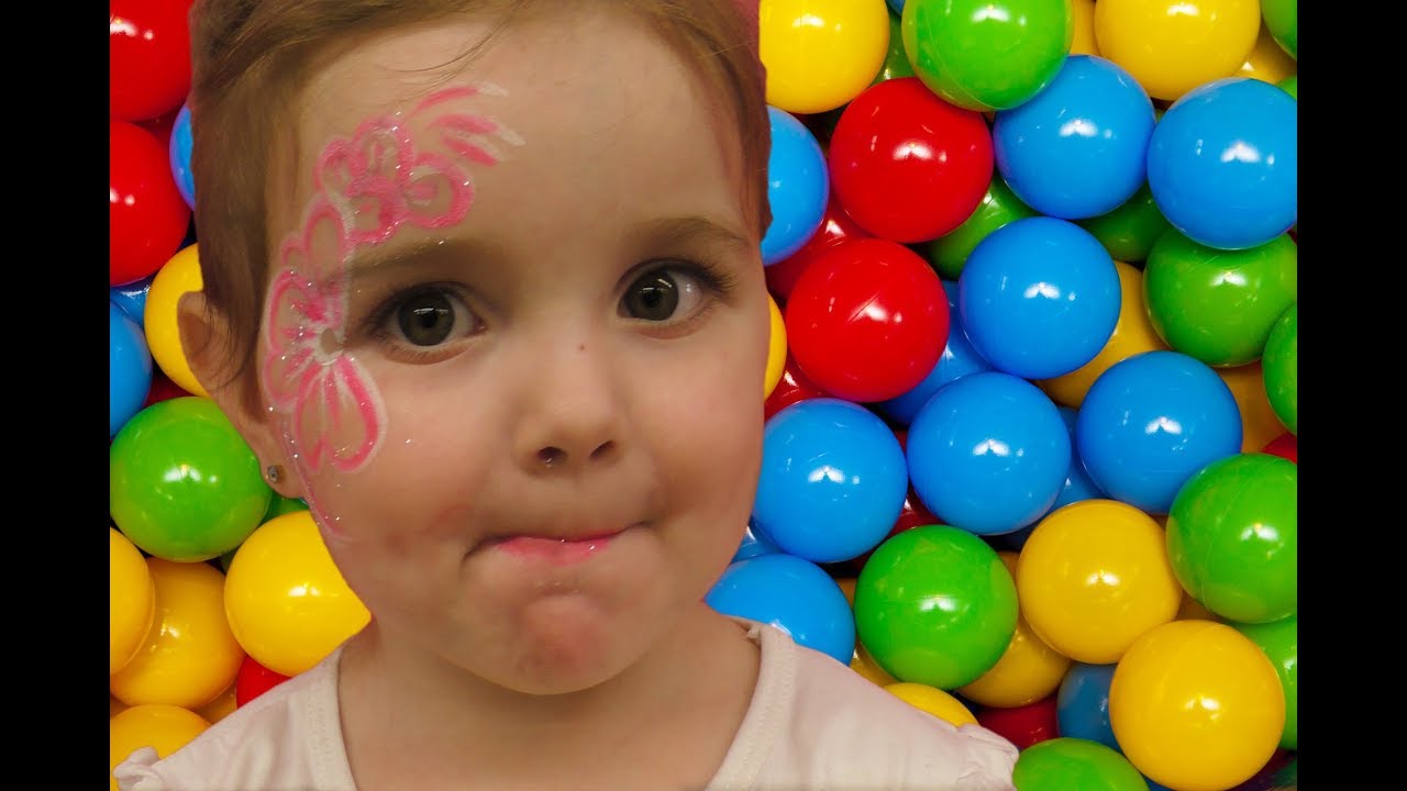 Diana Pretend Play with Toy Indoor playground - YouTube