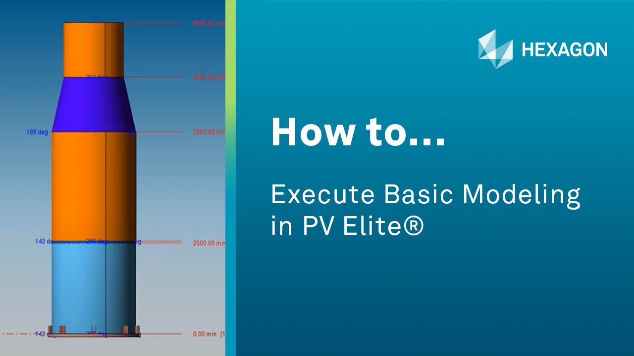 How to... Execute Basic Modeling in PV Elite® - YouTube