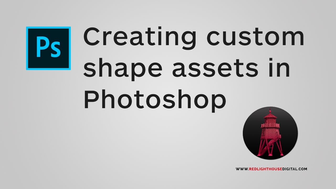 Creating custom shape assets in Photoshop - YouTube