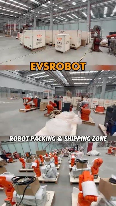 Smart Factory: Packaging & Shipping Area Showcase#evsrobot #industrialrobots # ...