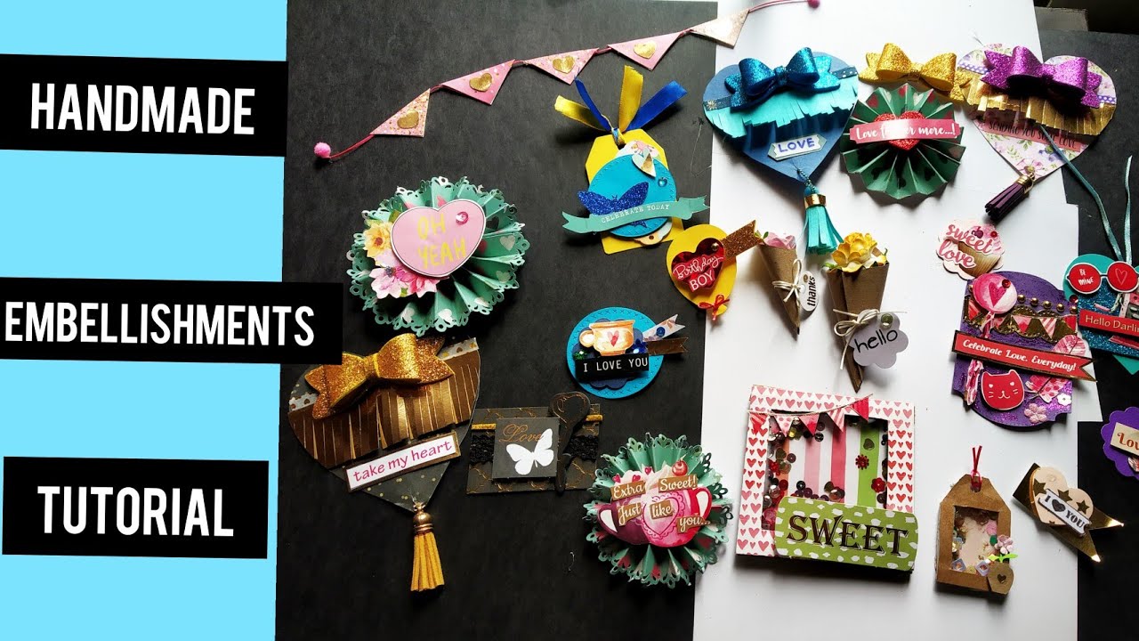 Handmade embellishments tutorial / scrapbooking / handmade gift ideas ...