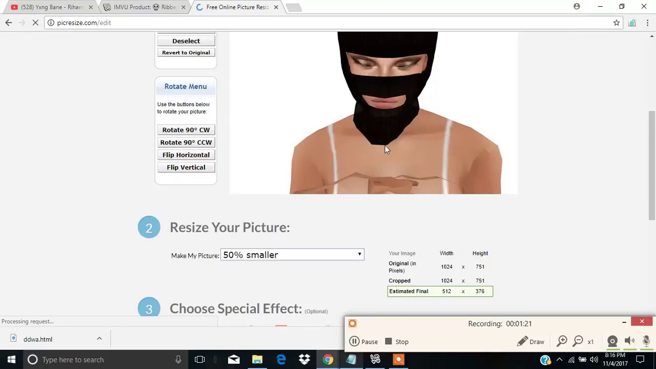 How To Resize Icon For Imvu Shop! - YouTube