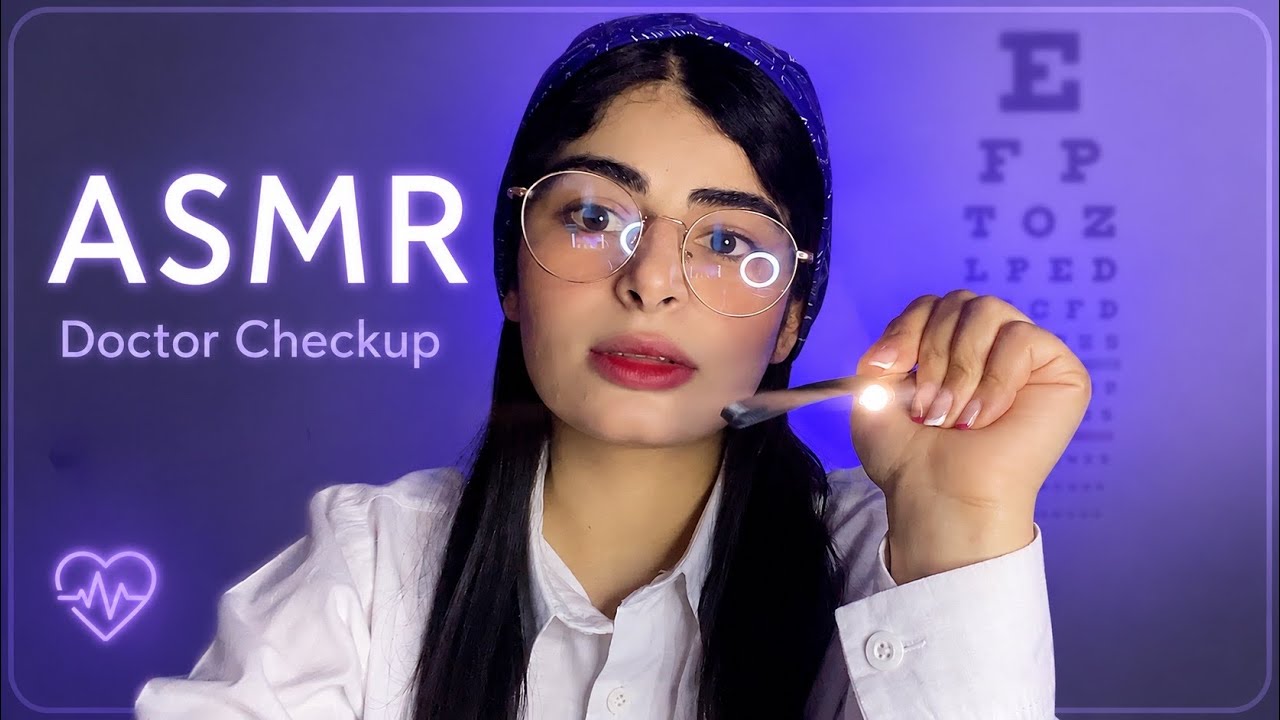 ASMR a New Doctor Doing Your Check Up 👩🏻‍⚕️ 🩺 ( Flashlight + Dizziness ...