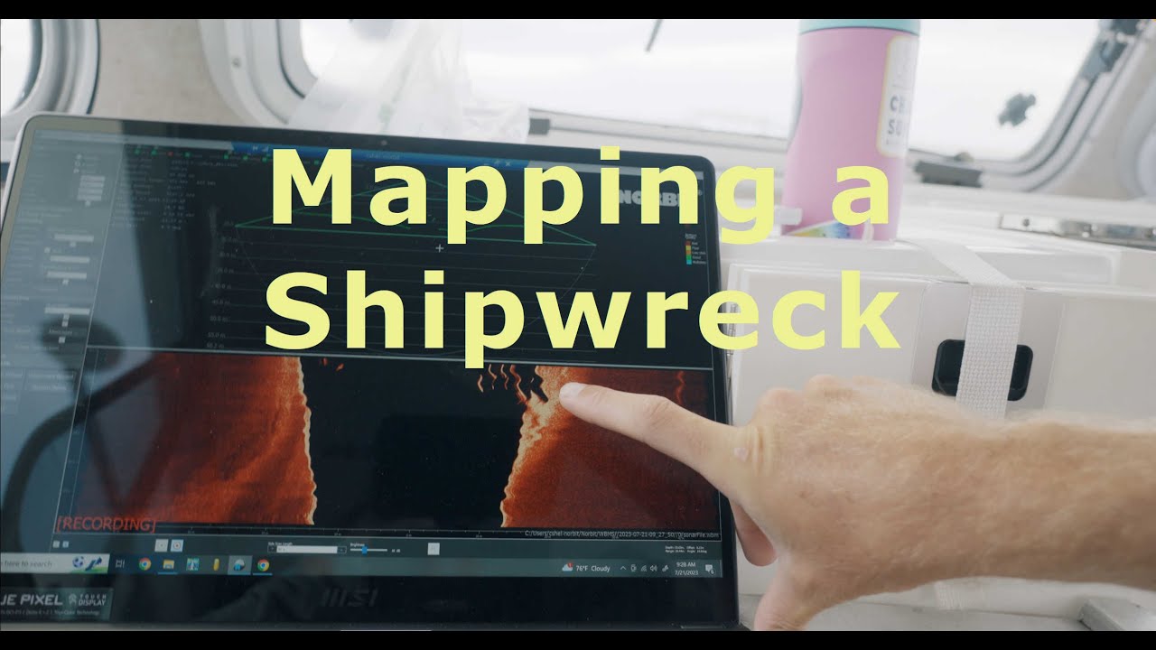 Mapping a Shipwreck with Sonar in Delaware - YouTube