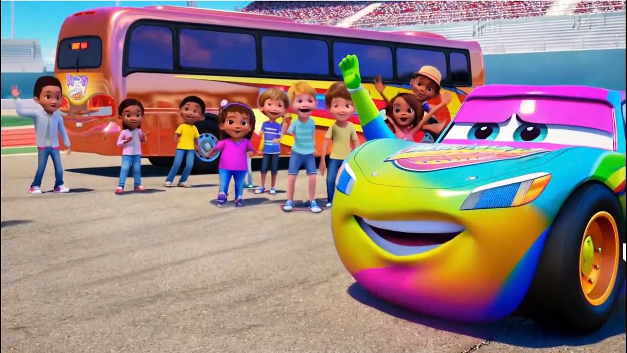 The Exciting Race Track Bus 1 🎶 Fun Nursery Rhymes & Baby Songs | Sing ...