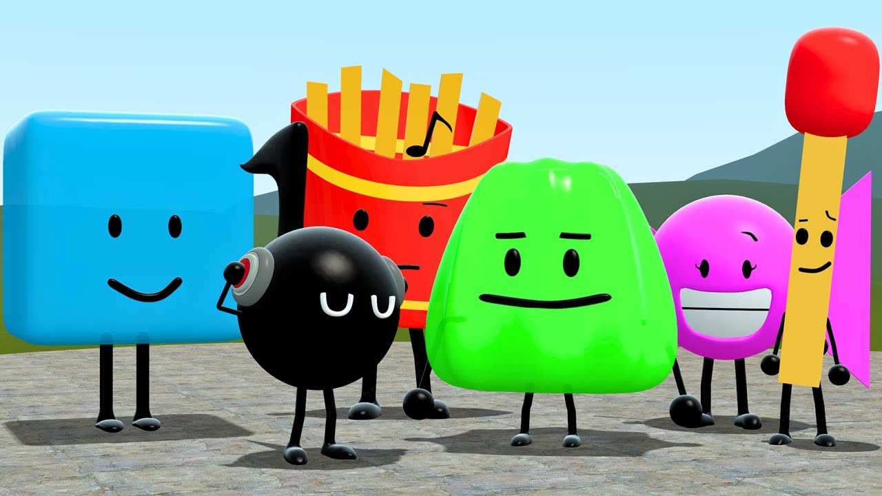 New Battle For Dream Family (BFDI) In Garry's Mod - YouTube
