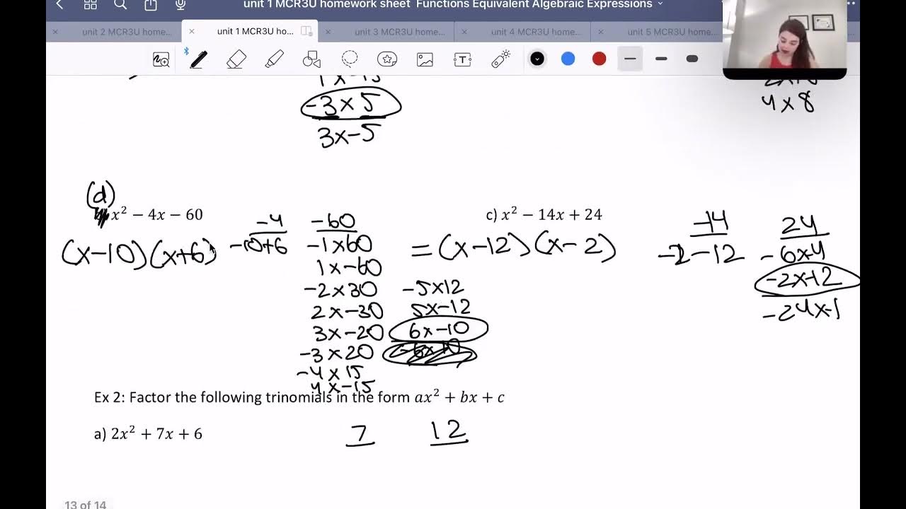 Factoring Quadratics and Polynomials - YouTube