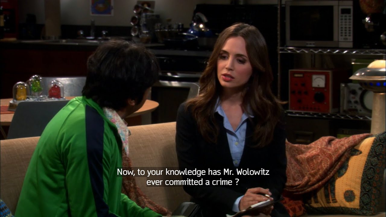 Agent Paige visits Raj! TBBT S4E7 - YouTube