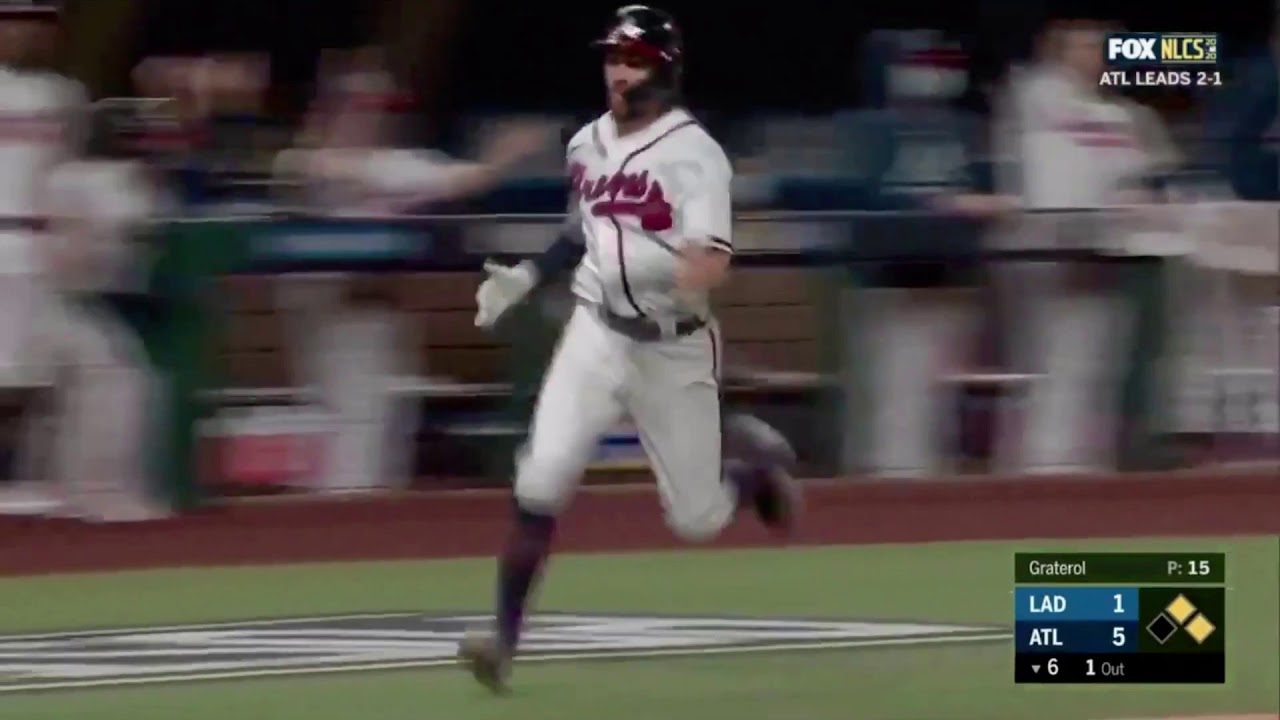 Austin Riley hits an RBI single! More runs! NLCS Game 4 - YouTube