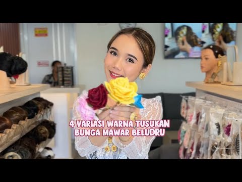 3 VARIASI WARNA TUSUKAN BUNGA MAWAR BELUDRU💗🌹 - YouTube