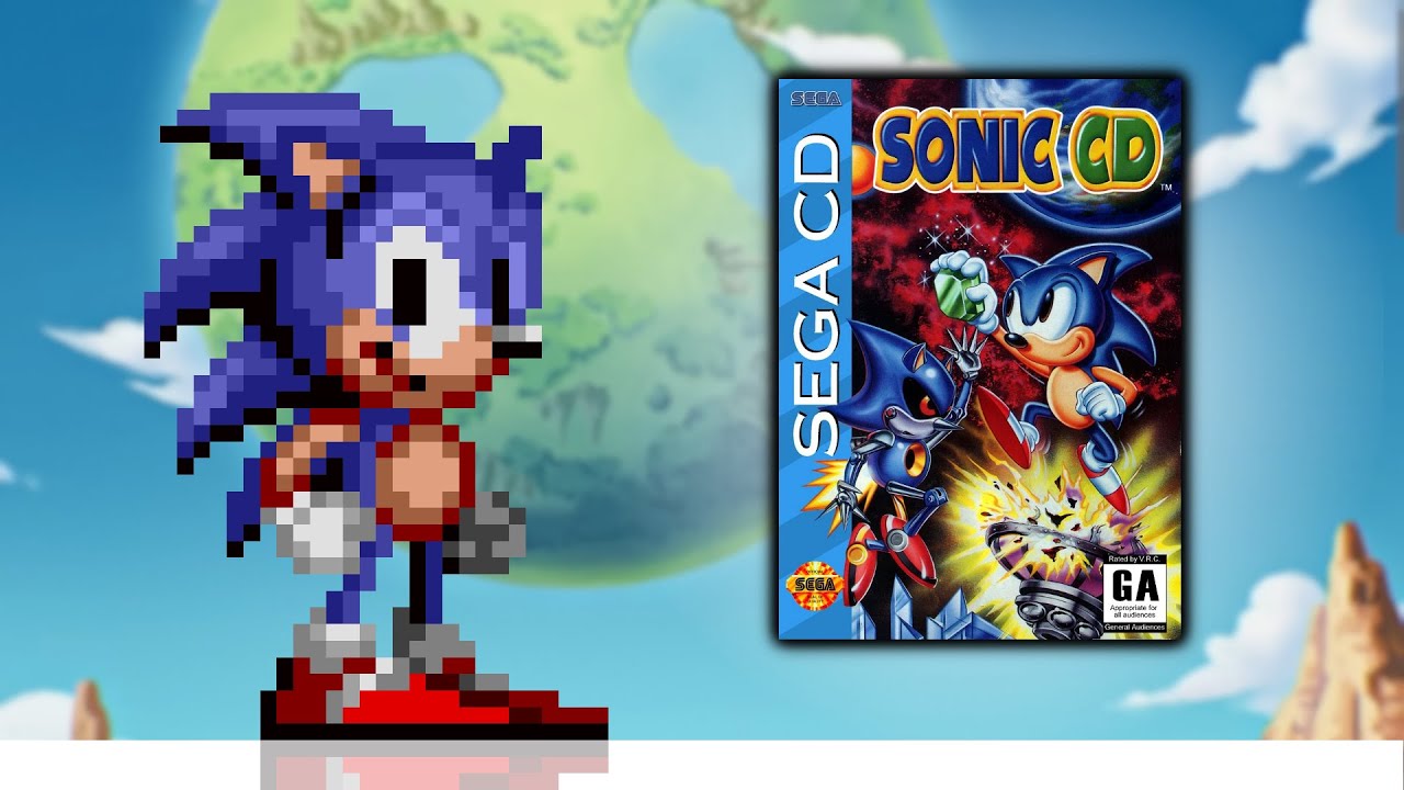 Playable Box-Art Sonic in Sonic CD! - YouTube