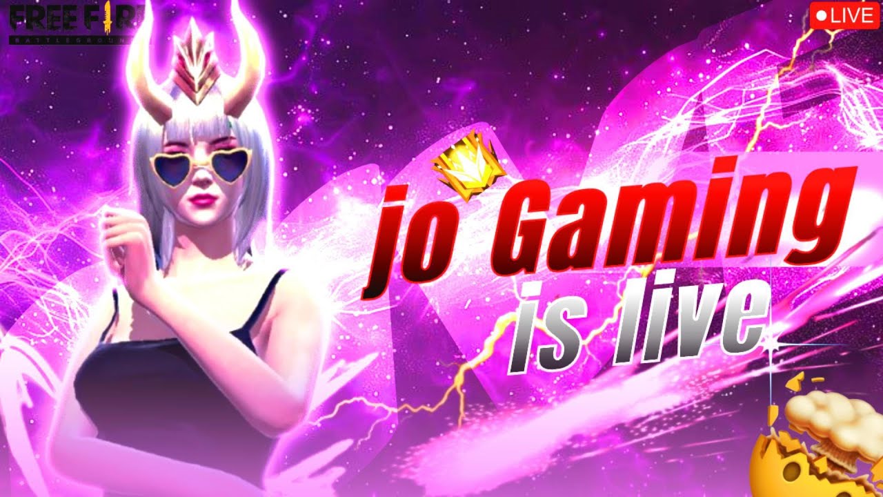 Miss JO GAMING || Free Fire Telugu Live NOW | Reaction on your gameplay ...