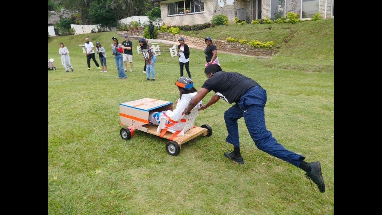 Beach and Bush's Go Kart Construction Challenge Team Build - YouTube