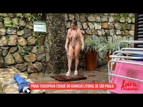 Praia 🏝️ Tijucopava cidade do Guarujá litoral de São Paulo 