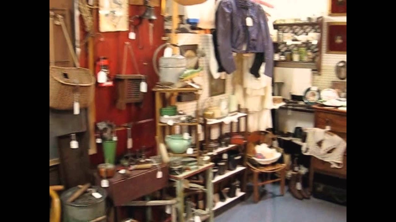 Spring Garden & Outdoor Displays at Vintage Touch Antique Booth - YouTube