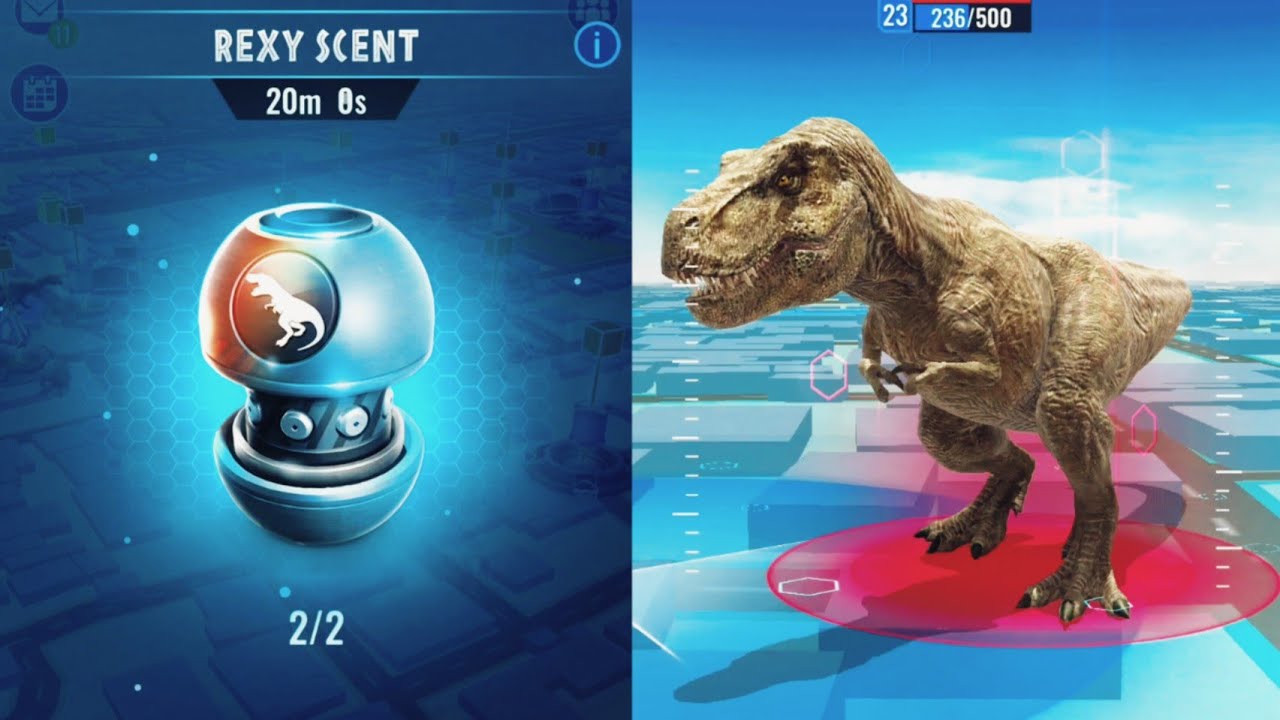 Get A Rexy Scent | Jurassic world alive | - YouTube