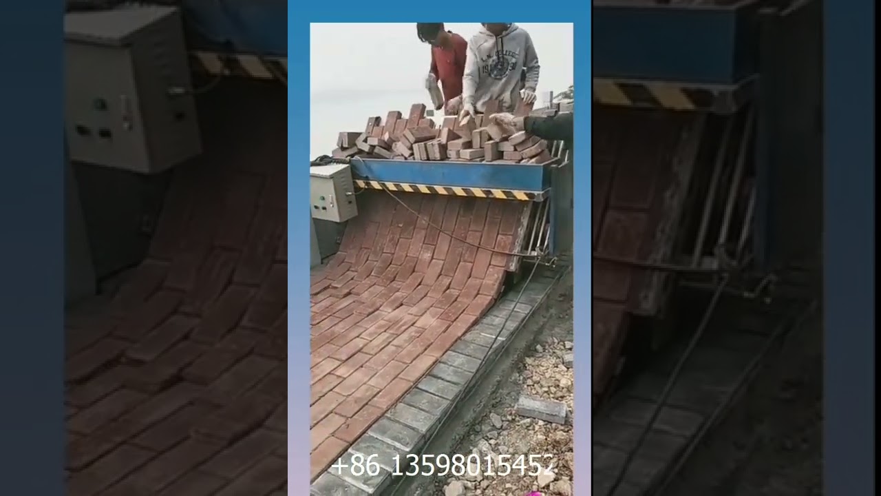 Small type tiger stone brick laying machine for driveway and pavement ...