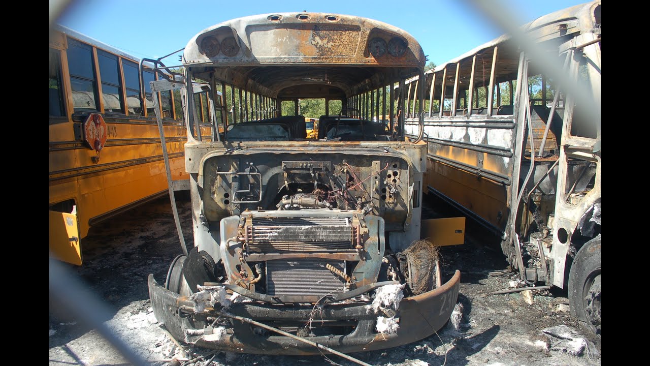 School Buses Burnt to a Crisp | SCHOOL BUS HUNTER - YouTube