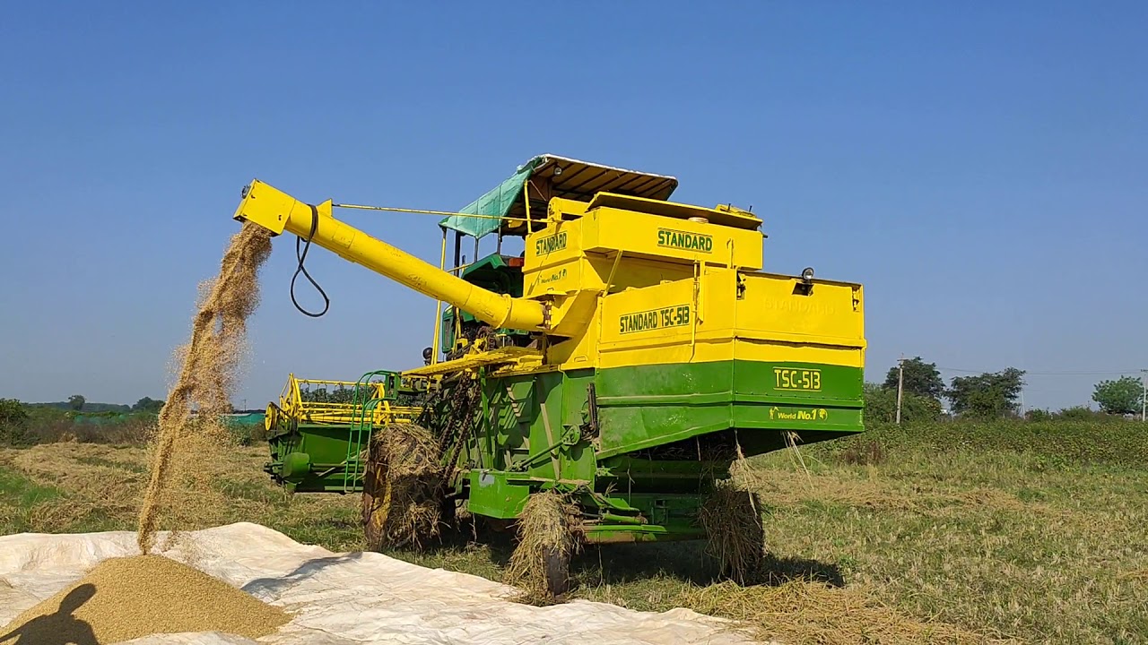 Rice cutting machine | Rice cutting machinery | - YouTube