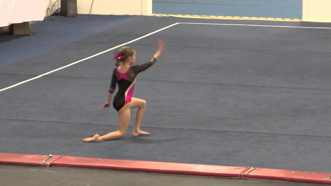 Taryn Peters - Katie Baldwin Invitational 2015 - Floor - Level 5 - YouTube