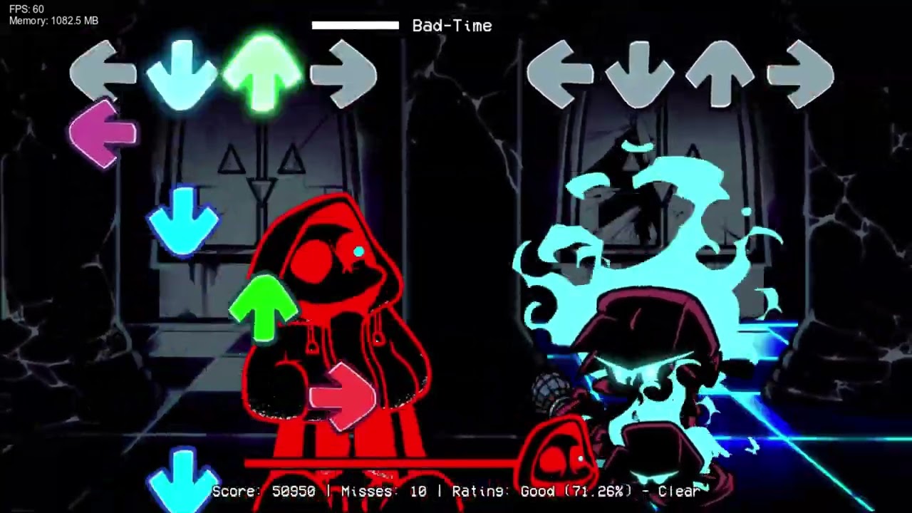 Friday Night Funkin Mod:Bad Time Singing by Nightmare Dust Sans vs ...