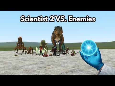 Scientist 2 VS. Enemies in GMod - YouTube
