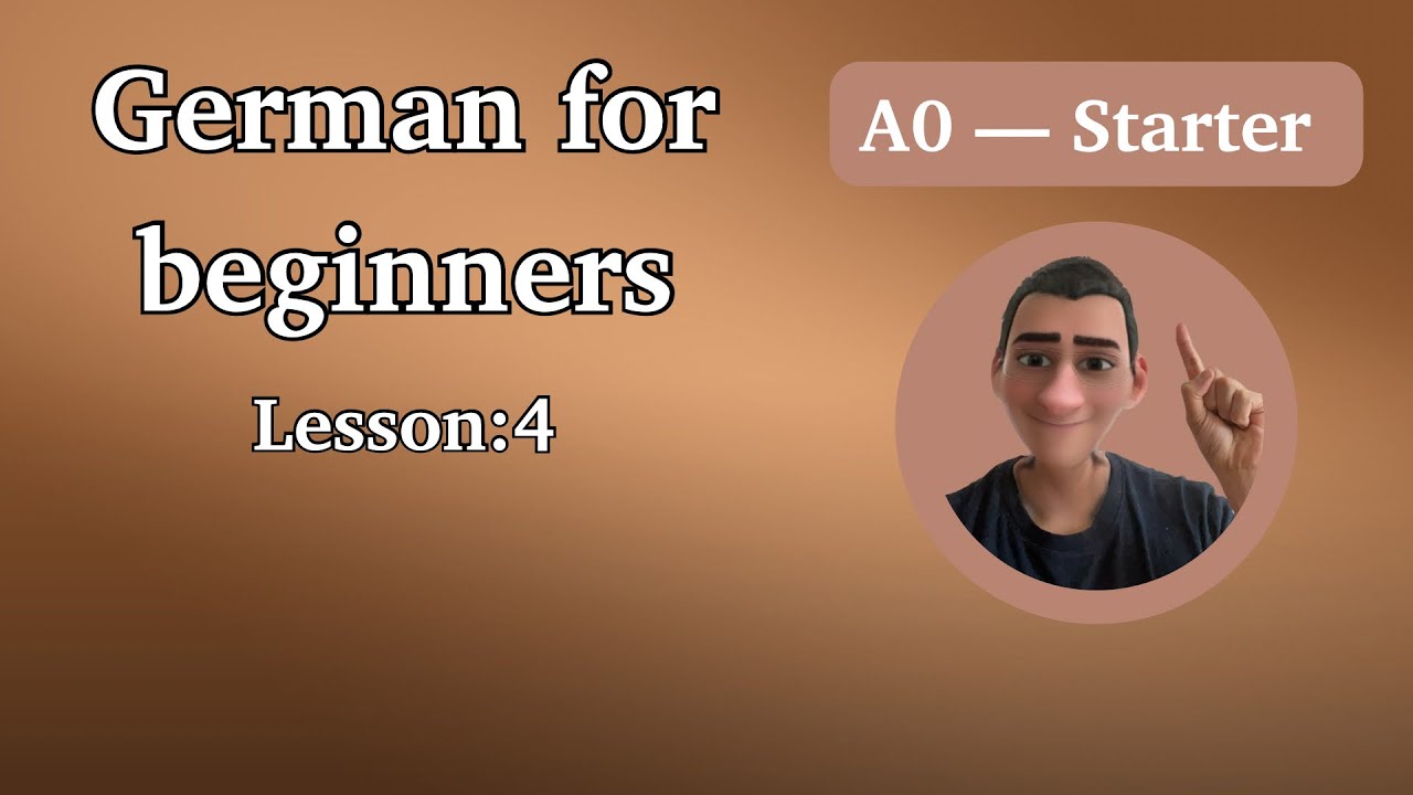 German for beginners A0 - lesson 4 - YouTube
