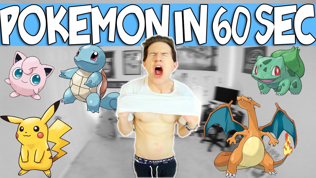 POKEMON IN 60 SECONDS | RICKY DILLON - YouTube