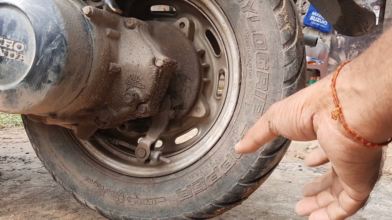 How to check Rear Wheel of Your Gearless Scooter - YouTube