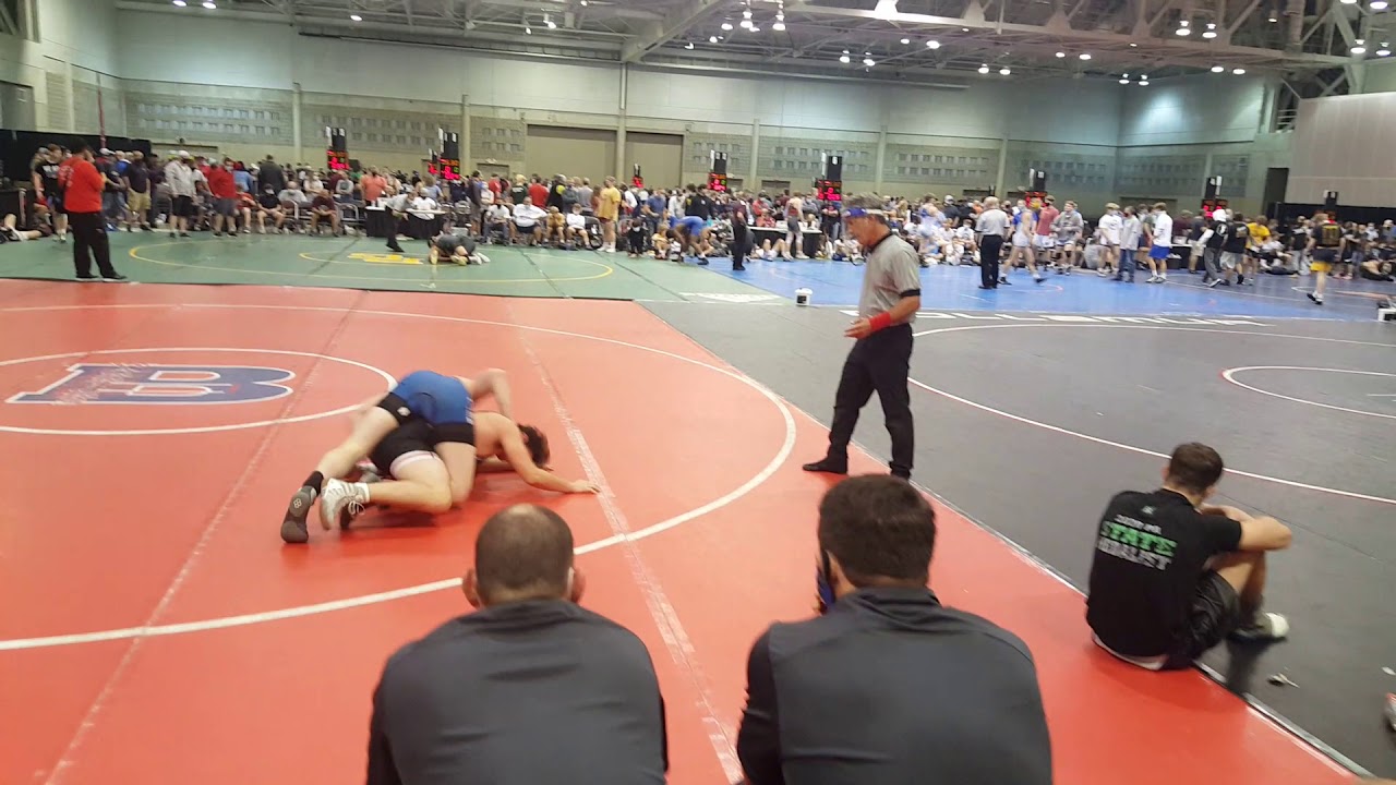 Colton Oliver NHSCA DUALS MATCH 2 - YouTube