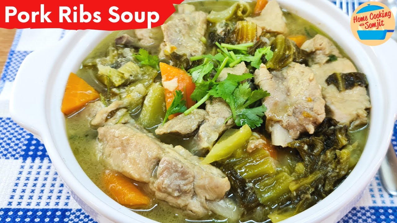 Pork Ribs Soup with Pickled Mustard Greens - YouTube