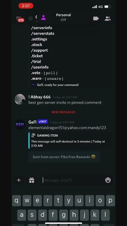 Best Working GEN Bot And Server With All Type !! https://discord.gg ...