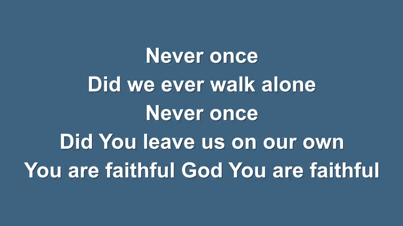 Never Once (Matt Redman) - Lyric video // Instrumental - YouTube