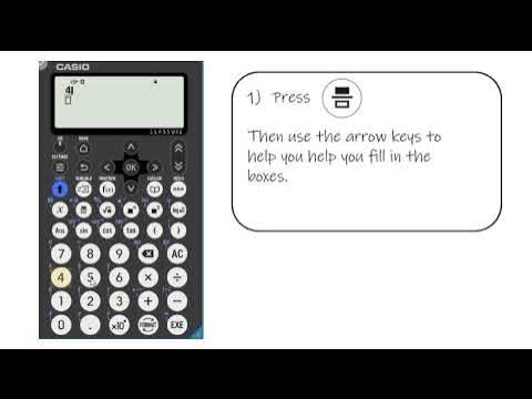 Inputting a fraction method 1 - YouTube