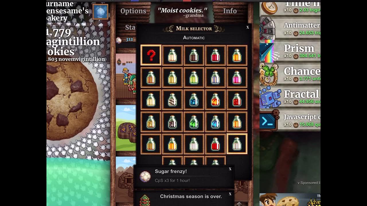 Playing cookie clicker bot overpowered - YouTube